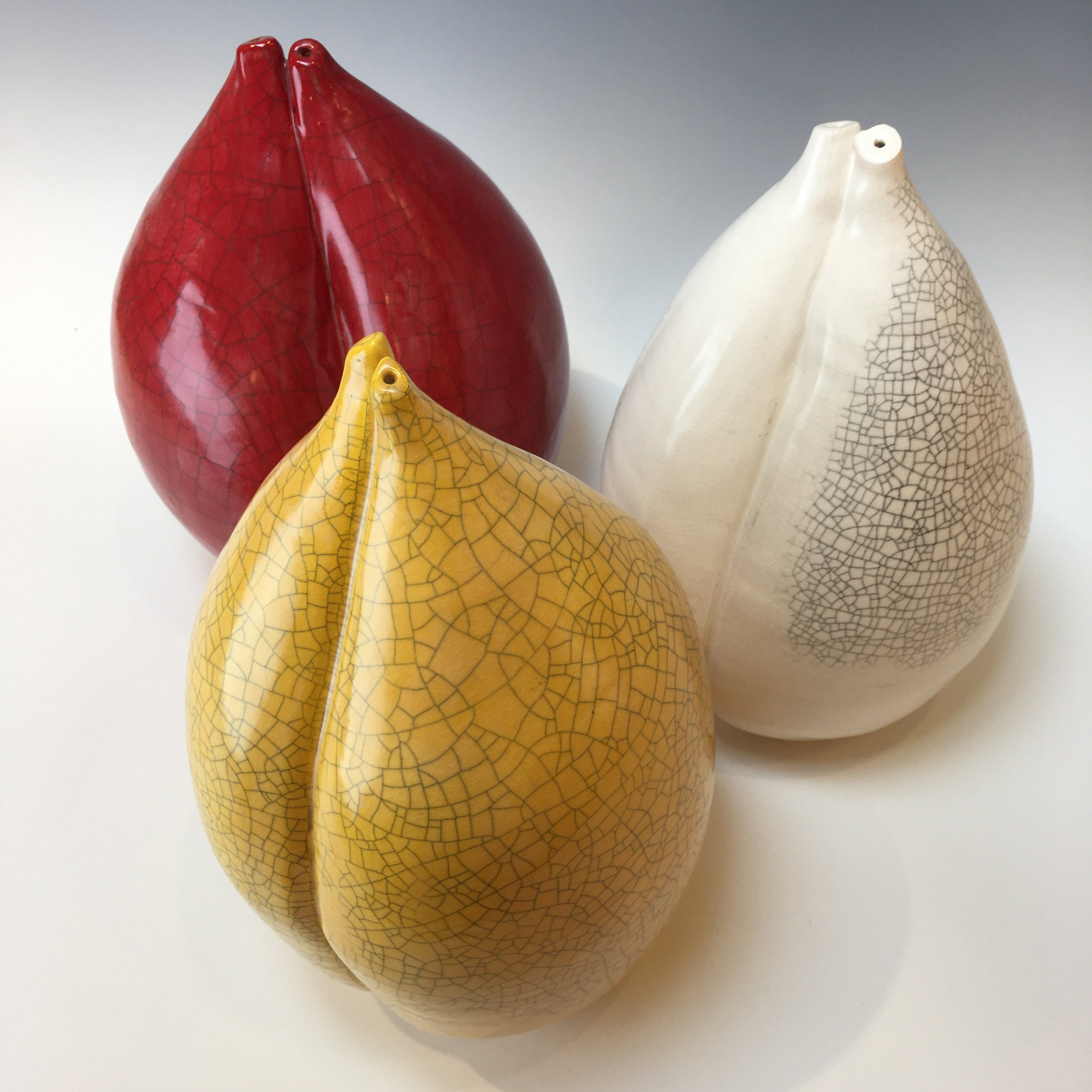 Mark Koslow - Faux Raku Double Neck Vessels | Susan Gaible